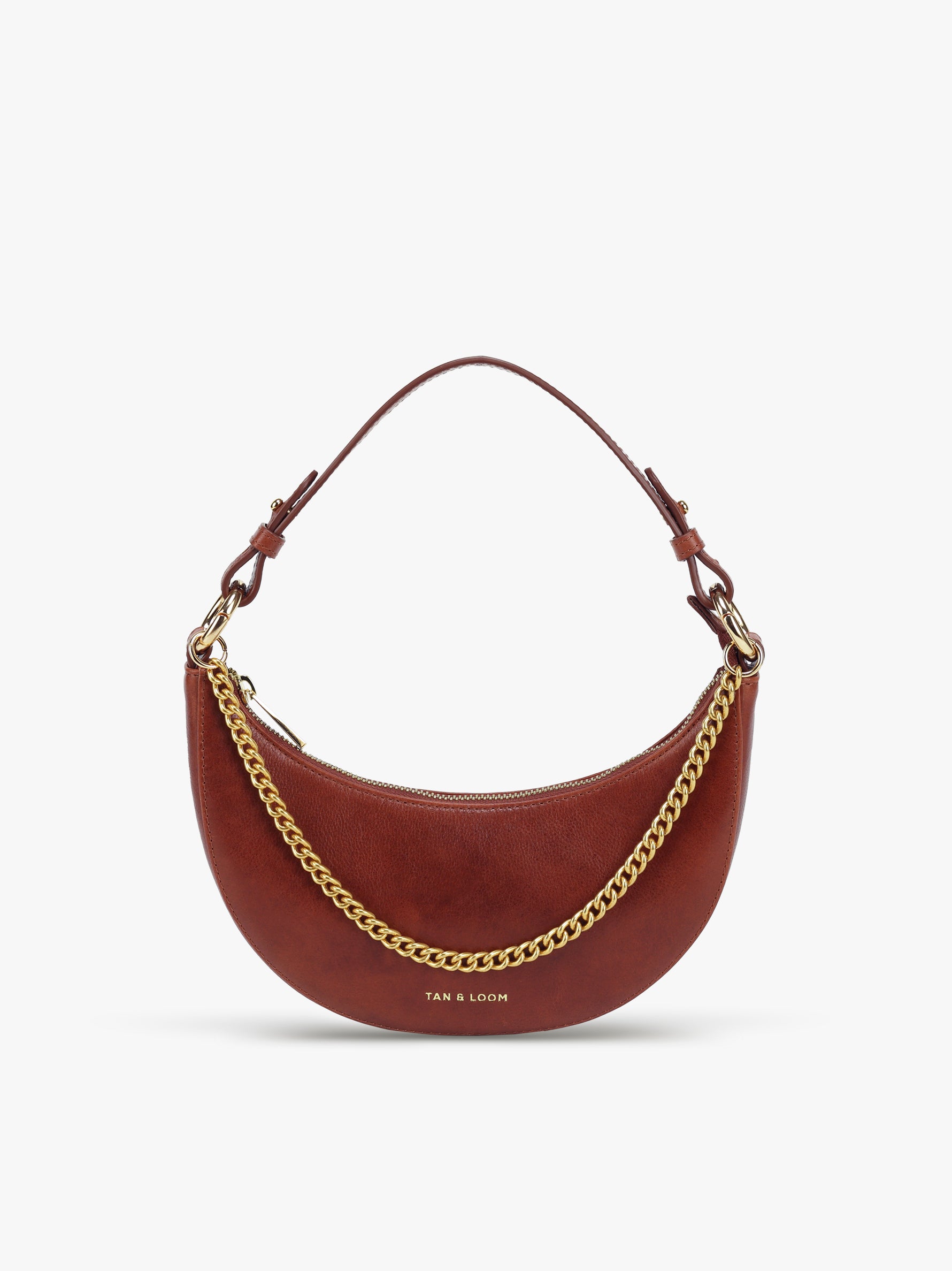 Buy Crescent Shaped Moon Bag for women by Tan & Loom (Vintage Brown ...