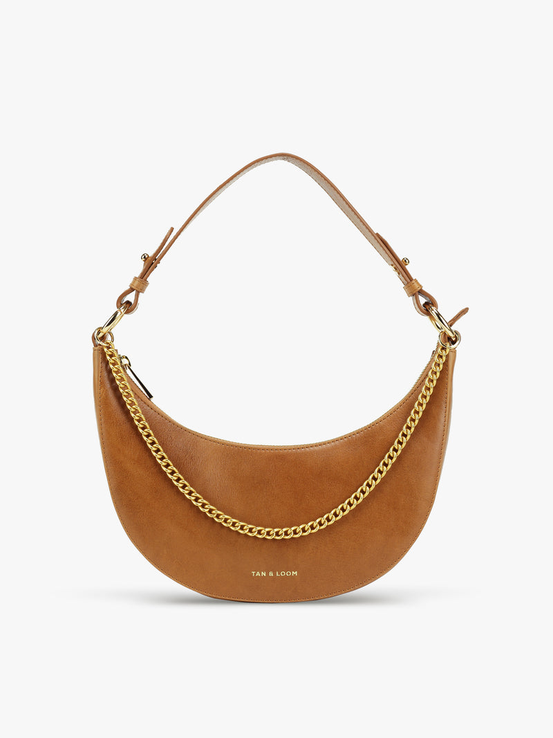 Buy Crescent Shaped Moon Bag for women by Tan & Loom (Tuscany Tan Leather)