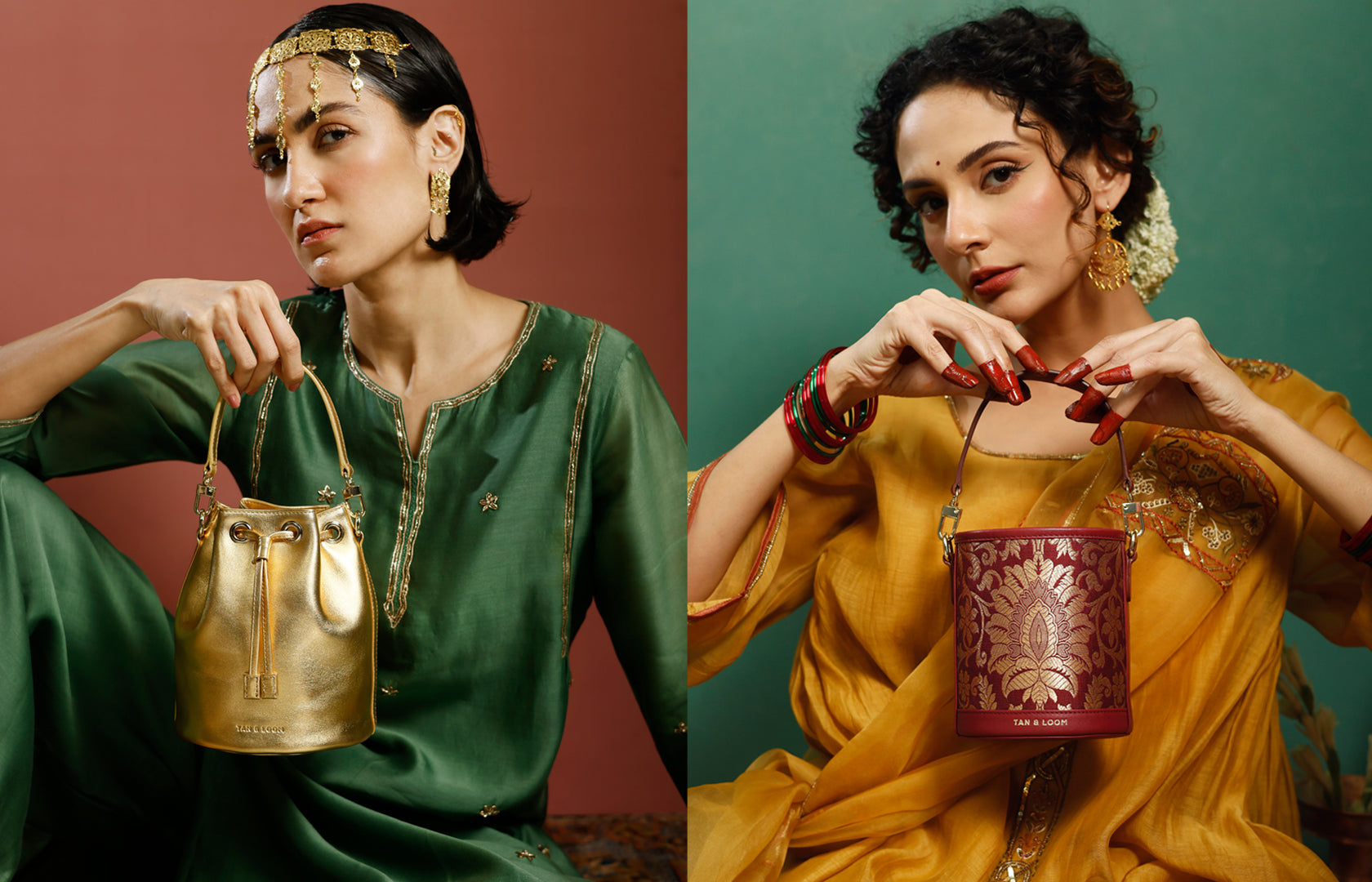 Tan & Loom | Premium Leather & Handloom Handbags for Women