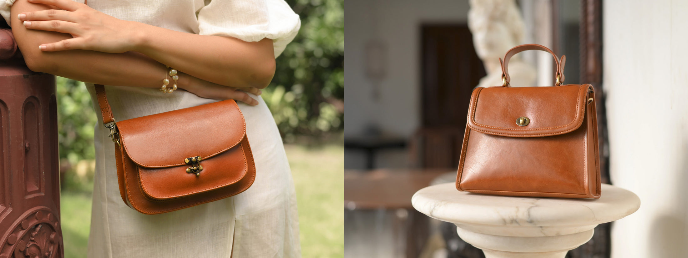Tan & Loom | Premium Leather & Handloom Handbags for Women