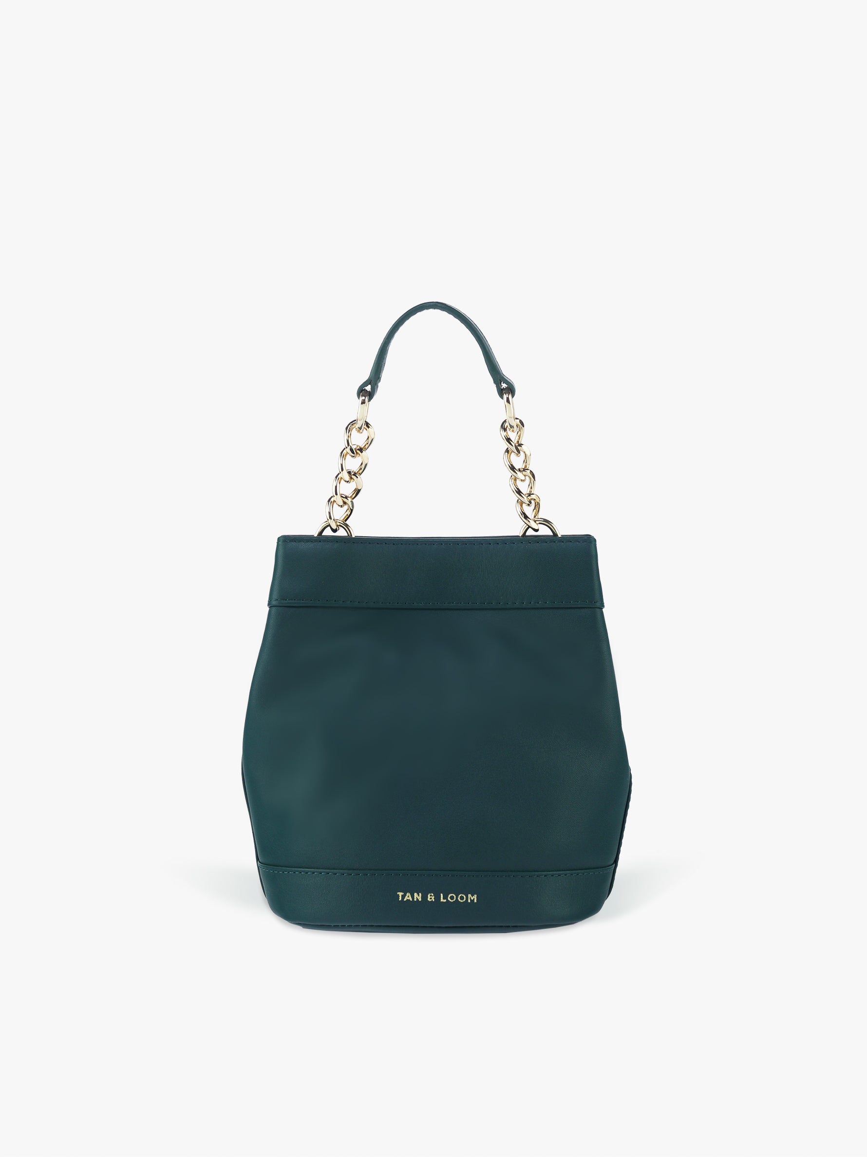 Rani Batua by Tan & Loom | Forrest Green Leather Batua Bag