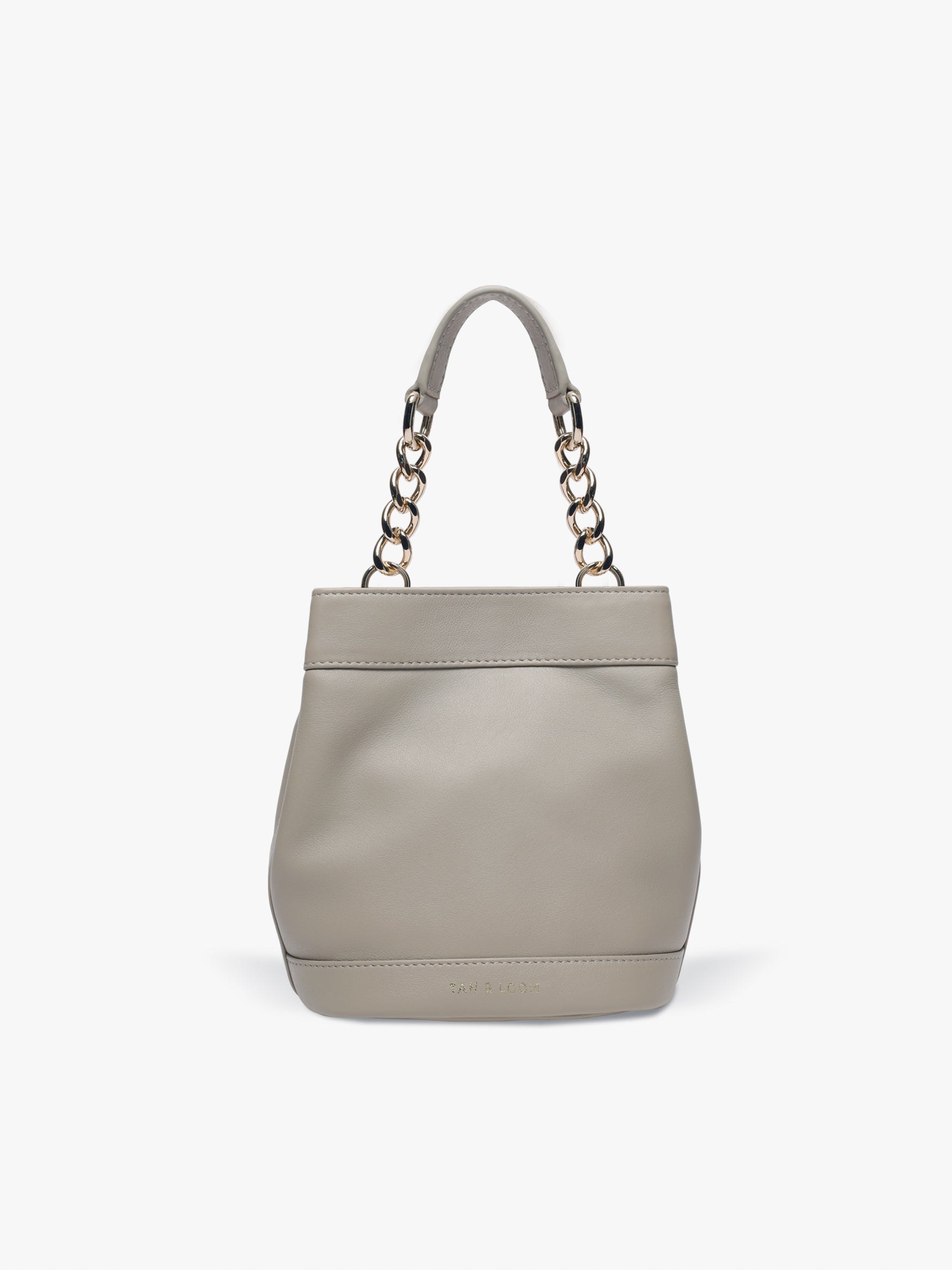 Rani Batua by Tan & Loom | Stone Grey Leather Batua Bag